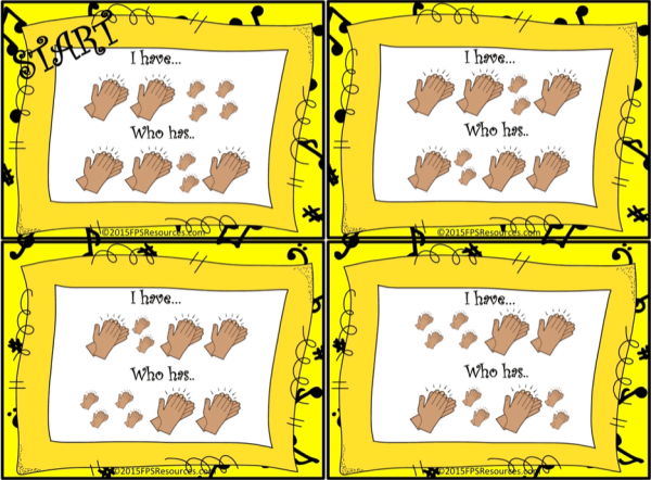 I Have Who Has... Rhythm Clap Back Game • Music Educator Resources
