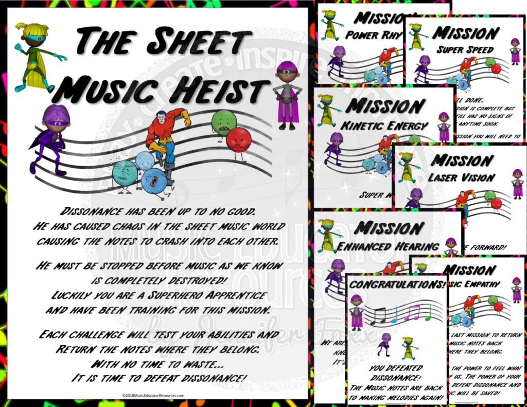 The Sheet Music Heist • Music Educator Resources