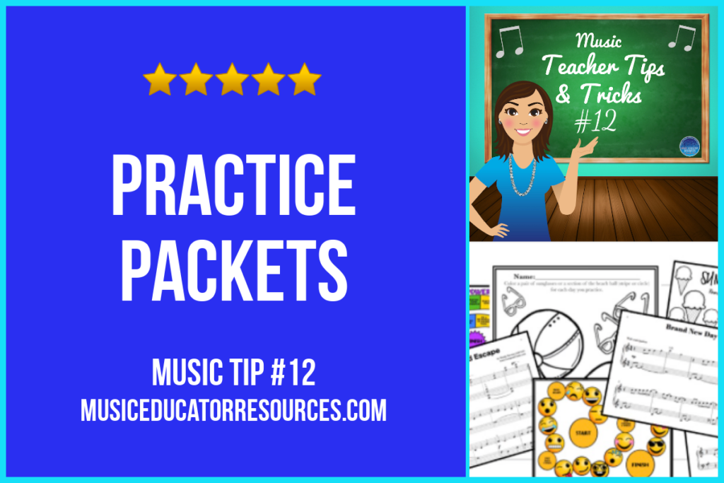 Video Practice Packets (Music Teacher Tip #12) • Music Educator Resources