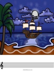 Creative Story Music Compositions- A Pirates Life! (Reproducible ...