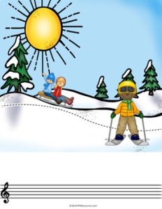 Creative Story Music Compositions- Christmas Fa La La! (Reproducible ...