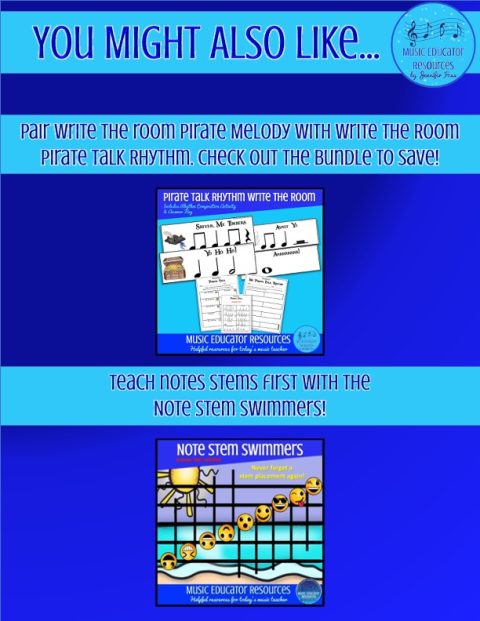 Pirate Melody and Pirate Talk Rhythm BUNDLE • Music Educator Resources